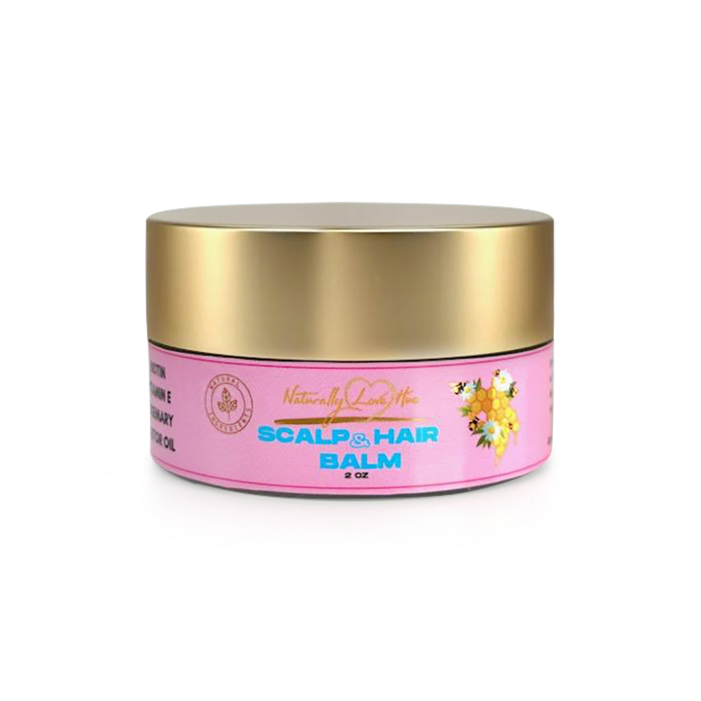 Scalp & Hair Balm Infused w/Biotin, Vitamin E, Rosemary and Castor oil